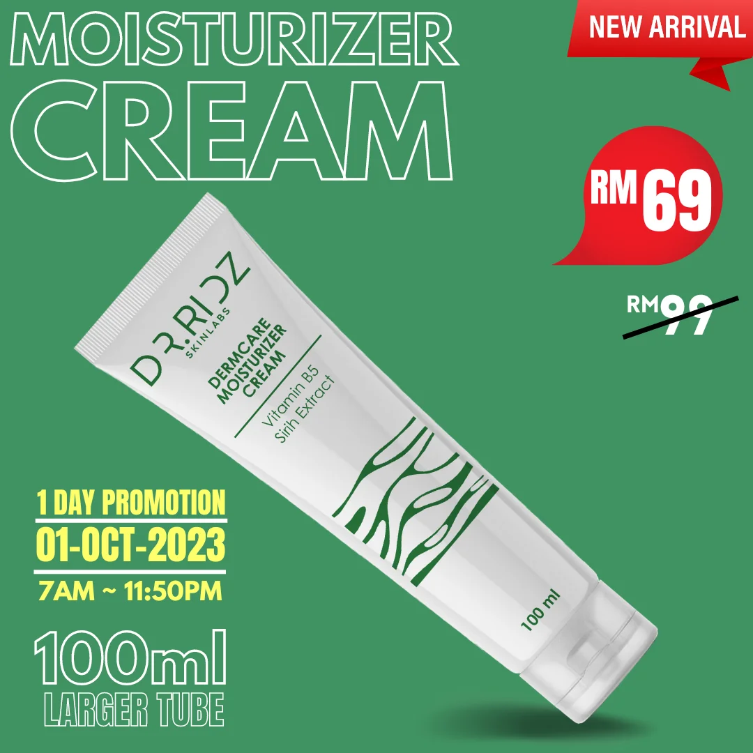 NEW MOISTURIZER - Dr.Ridz SkinLabs
